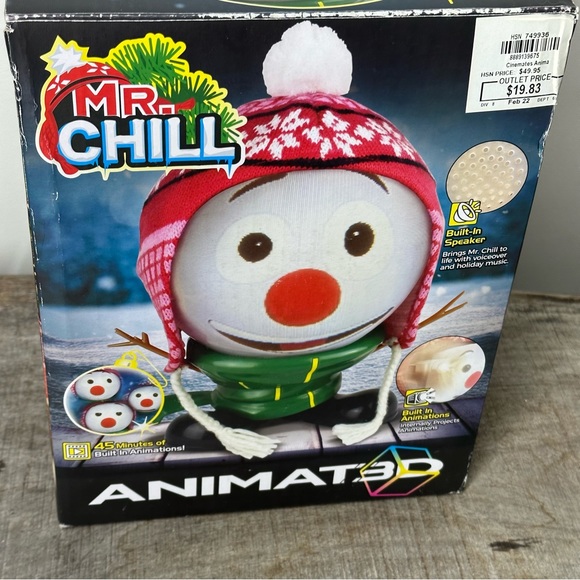 Animat3d | Holiday | Animat3d Mr Chill Talking Animated Snowman With ...